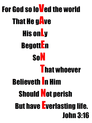Valentine John 3:16